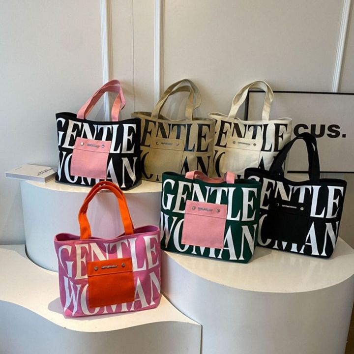 VBBN Zipper Gentlewoman Canvas Bag Thai Metal Brand Fashion Shoulder ...