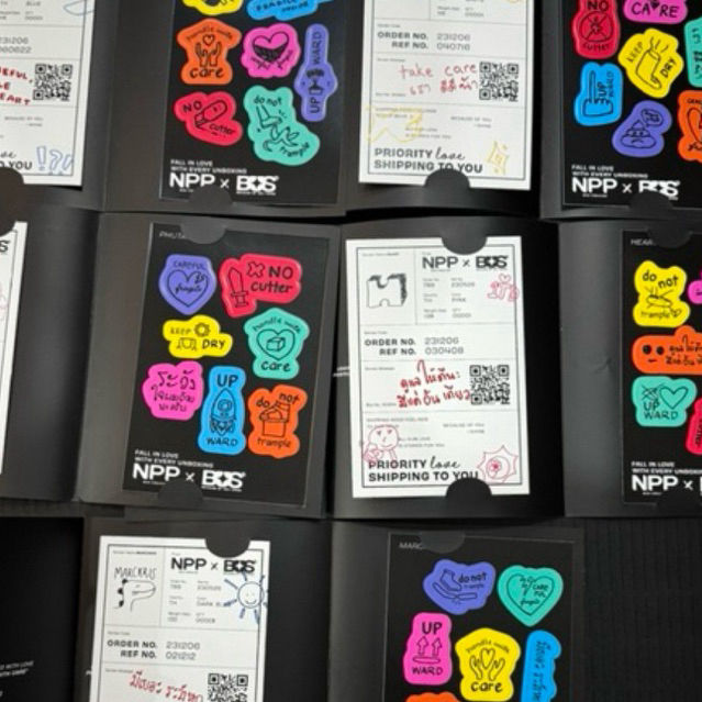 NPP x bus โปสการ์ดบัส สติ้กเกอร์บัส เลือกเมม | Lazada.co.th