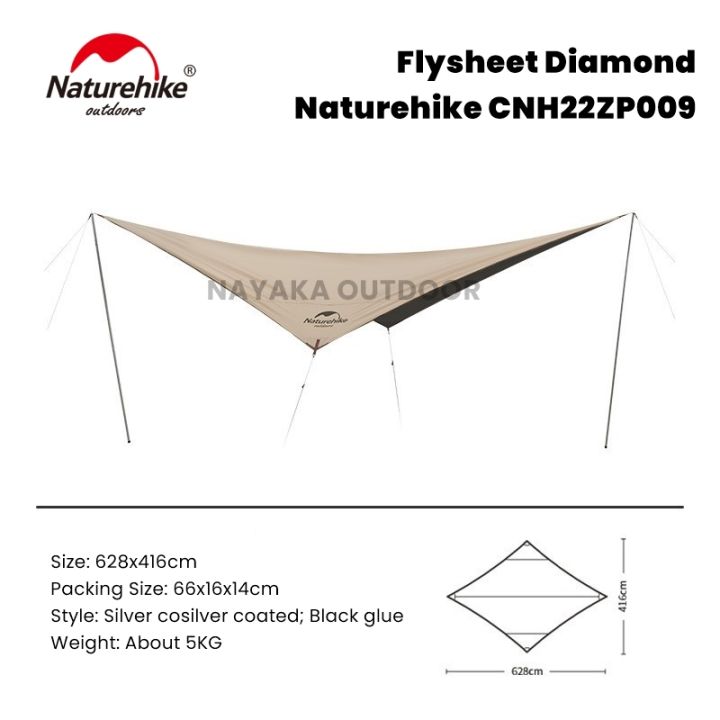 Flysheet Set Dengan Tiang Diamond Naturehike CNH22ZP009 Fly Sheet ...