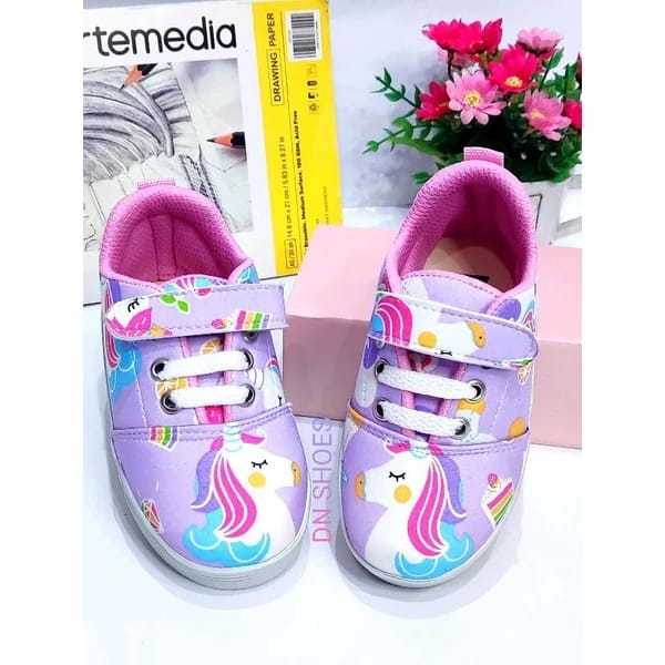 SEPATU SNEAKERS ANAK PEREMPUAN - KARAKTER UNICORN UNGU | Lazada Indonesia