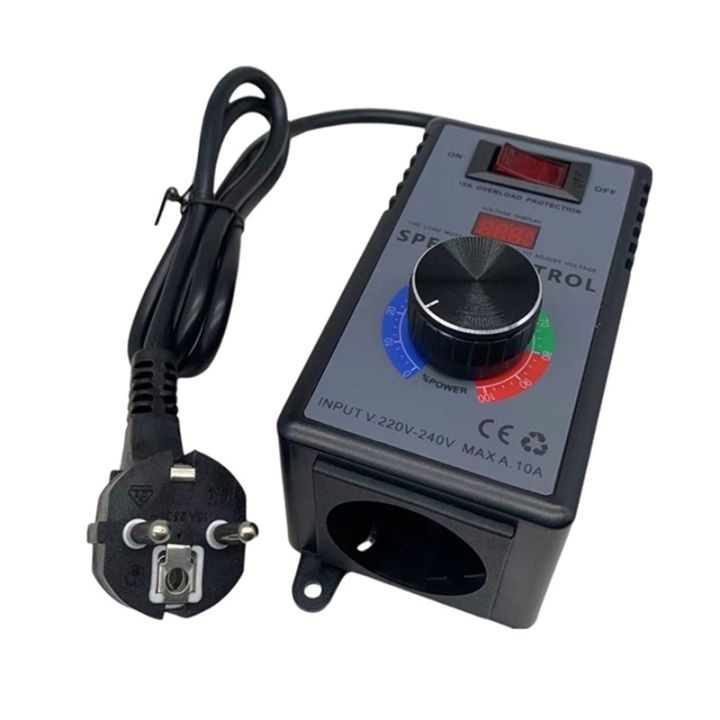 Overload Protection AC Motor Speed Controller 220V AC EU Input Variable ...