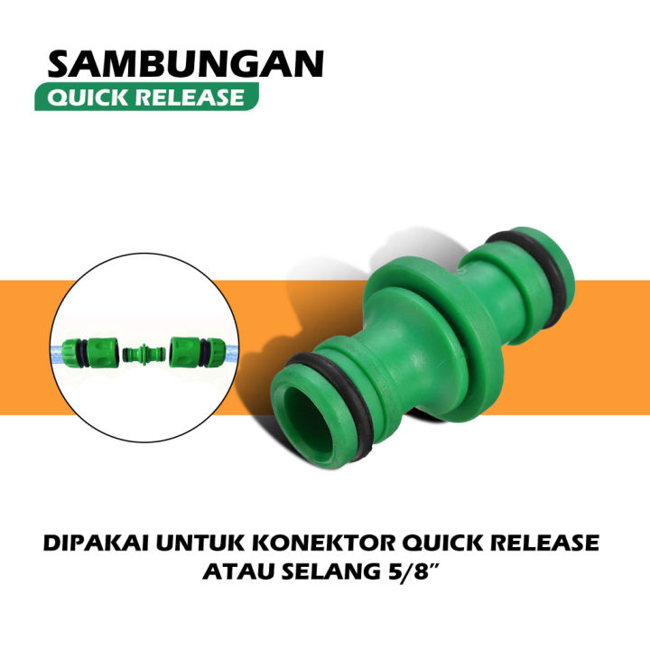 Penyambung Selang Air 5/8 Inch Quick Release Connector Joiner Lurus ...