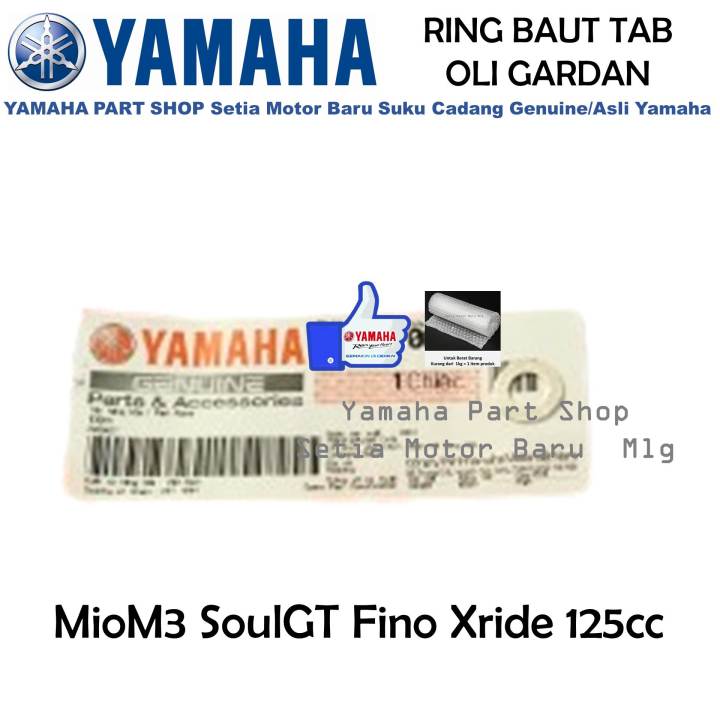 Ring Baut Tab Oli Gardan Fino MioM3 SoulGT Xride 125 Asli Yamaha Cabang ...