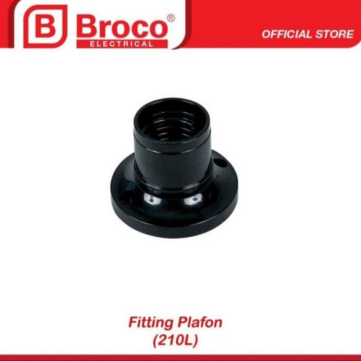 BROCO FITTING TEMPEL PLAFON BULAT HITAM 210L HARGA GROSIR | Lazada ...