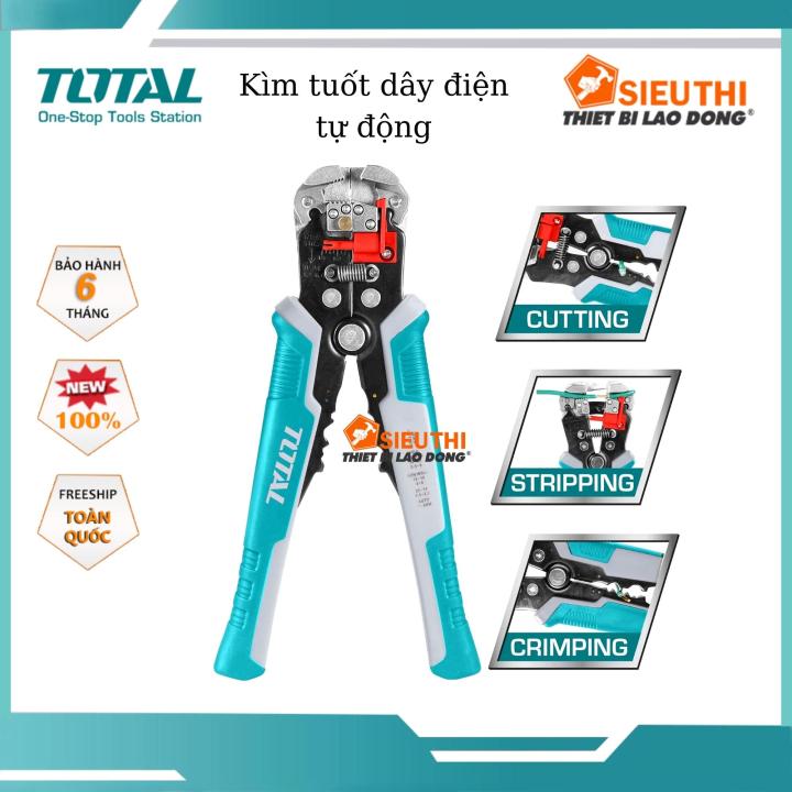 Kìm tuốt dây điện tự động TOTAL THT15246 3 chức năng tuốt, cắt, uốn dây ...