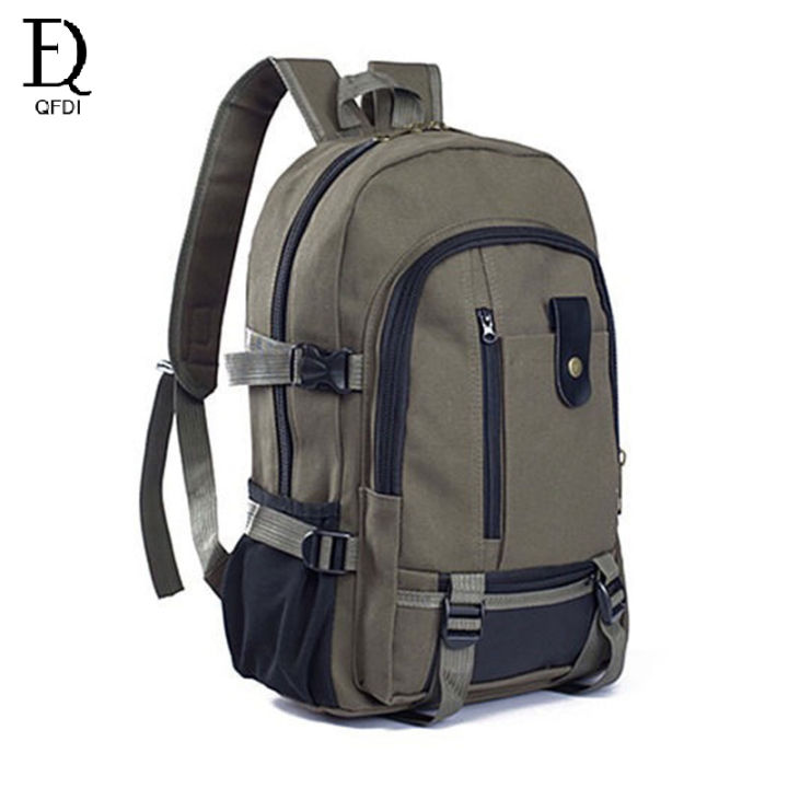 QFDI กระเป๋าผู้ชายกระเป๋าเป้สะพายหลังความจุขนาดใหญ่กระเป๋าเดินทาง ...