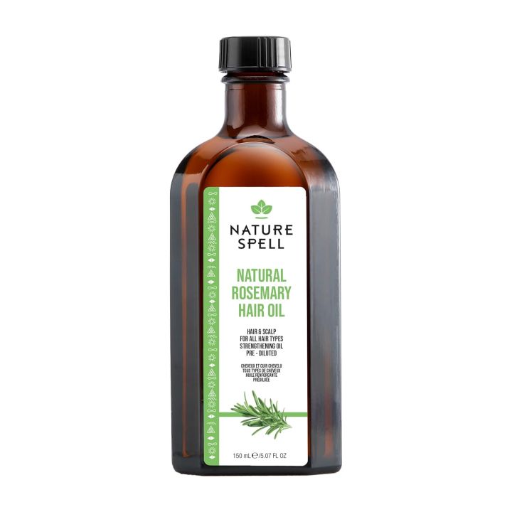 Nature Spell Rosemary Oil For Hair Growth, Pre-Diluted Hair & Scalp Oil ...