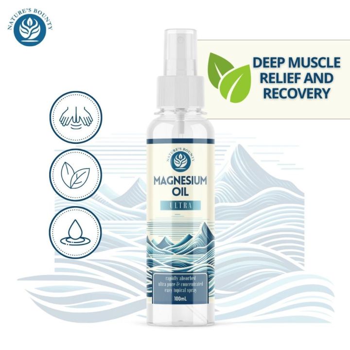 Nature's Bounty Ultra-Fine Mist Magnesium Oil Spray: Advanced ...