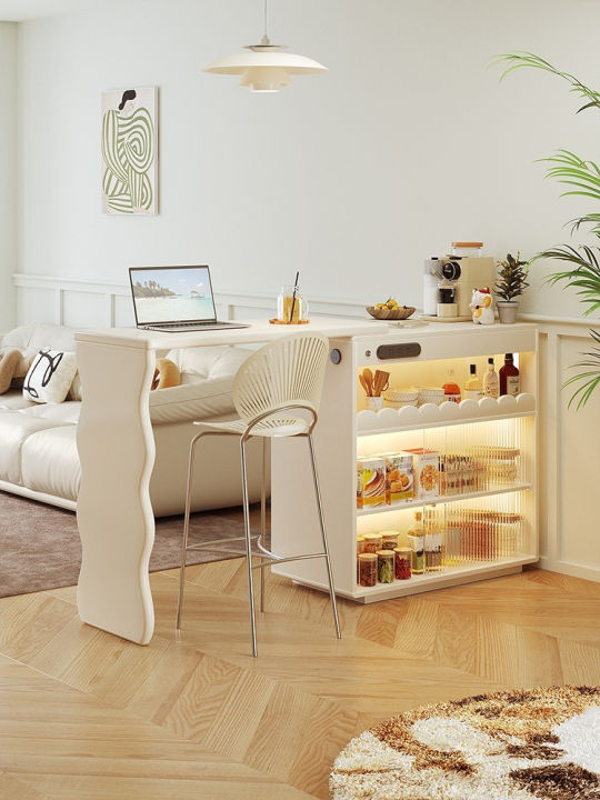 【Pre-order】French style cream bar partition, integrated, retractable ...
