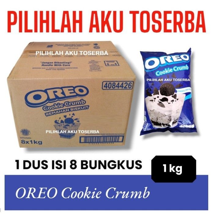 Oreo COOKIE CRUMB Remahan Biskuit Oreo 1 kg - ( HARGA 1 DUS ) | Lazada ...
