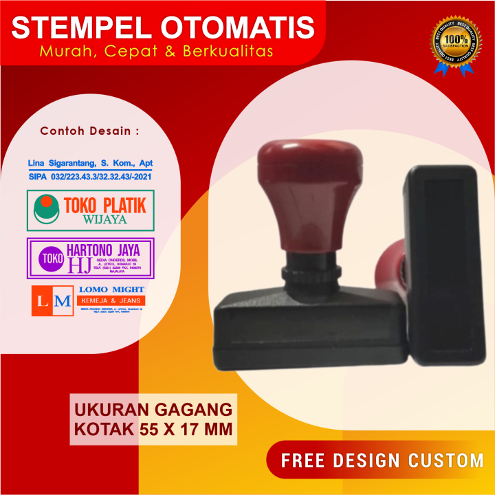 Stempel Otomatis RT RW Stempel Nama NIP Jabatan Stempel Toko Perusahaan ...