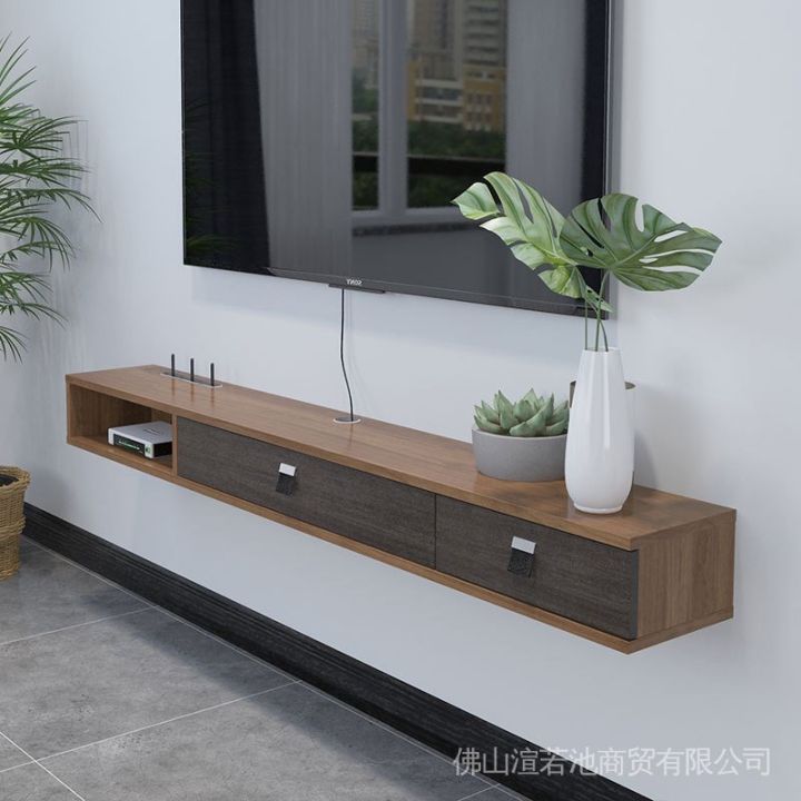 [] TV console nordic wall-mounted TV cabinet wall cabinet wall racks ...