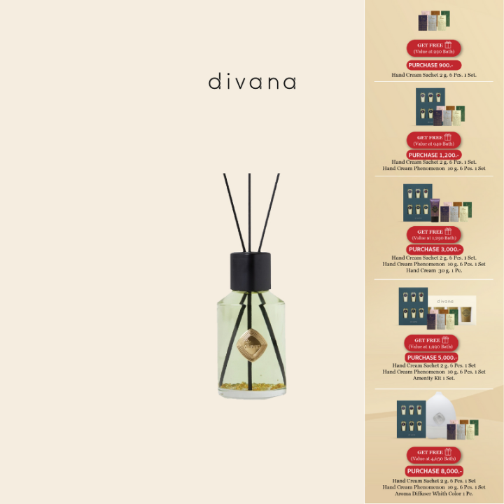 Divana : Room fragrance Four Elements Series 60 ml. ก้านไม้หอมดีวานา ...