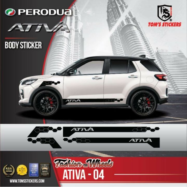 👍👍 PERODUA ATIVA CAR BODY STICKERS SET ATIVA - 04 | Lazada