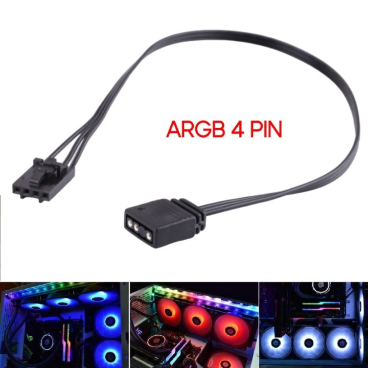 [txma] for Corsair RGB To Standard ARGB 4-Pin 5V Adapter Connector RGB Cable 25cm Extension Cord ...
