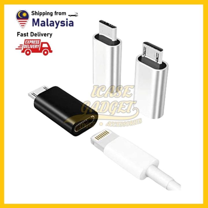 [READY STOCK] Adapter Convert Type C To Micro USB, Lightning To Type C ...