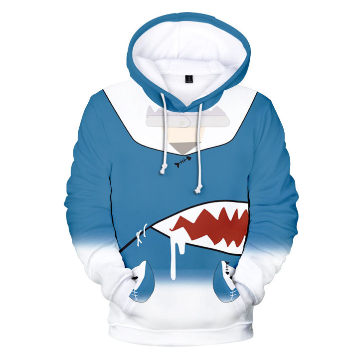 Hololive English VTuber Gawr Gura Hoodie 3D Fashion Fall Winer Suit ...