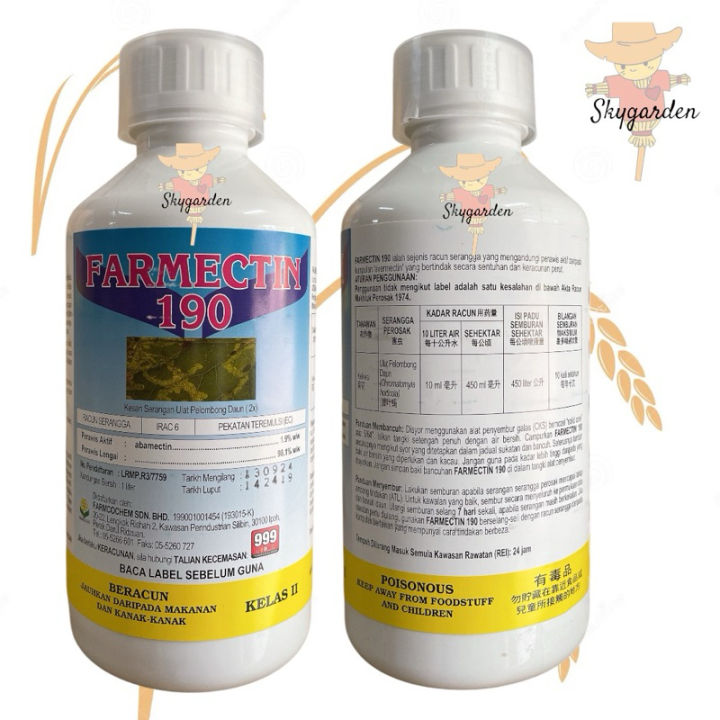 Farmectin 190 1Liter|Racun Serangga abamectin 1.9% | Lazada