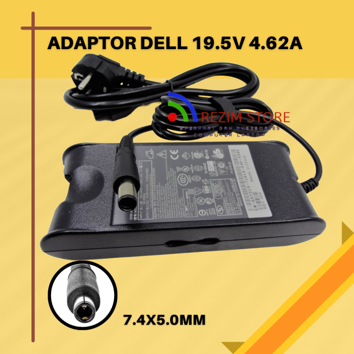Adaptor Charger Original Dell19,5V 4.62A 90W Adapter laptop dell ...