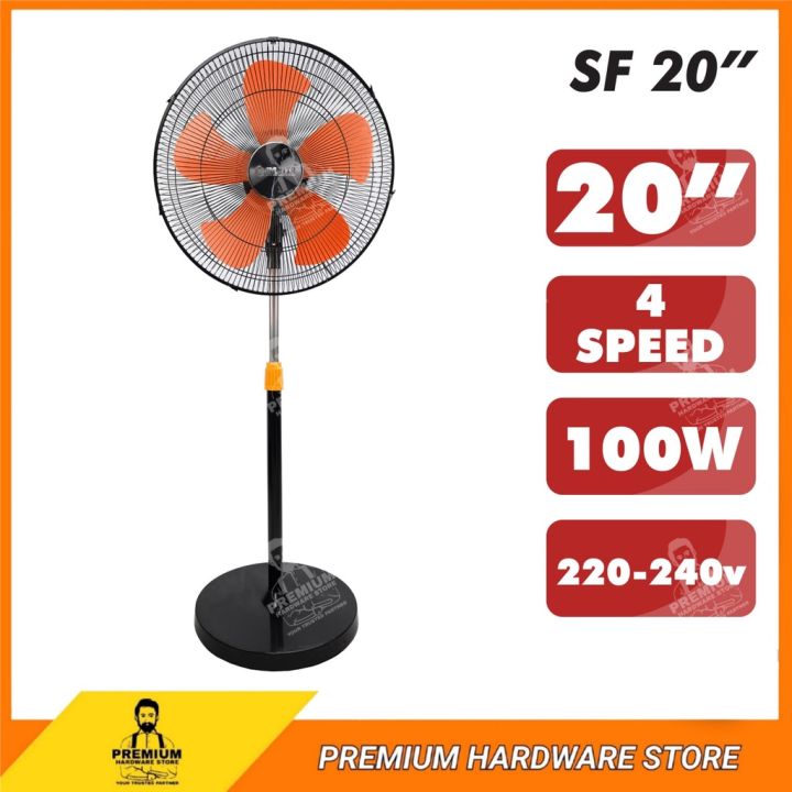 MAHITA Stand Fan 20" Inch Stand Fan Home Heavy Duty Industrial Stand ...