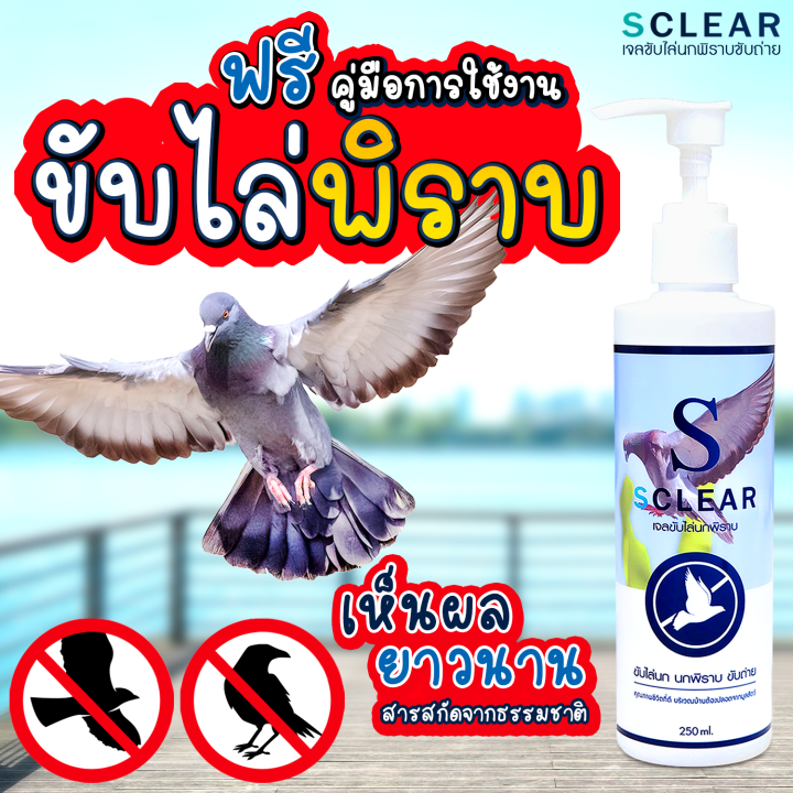 ไล่นก SCLEAR เจลไล่นก ไล่นกพิราบ ไล่อีกา ไล่นกขี้ เจลป้องกันนกพิราบ ...