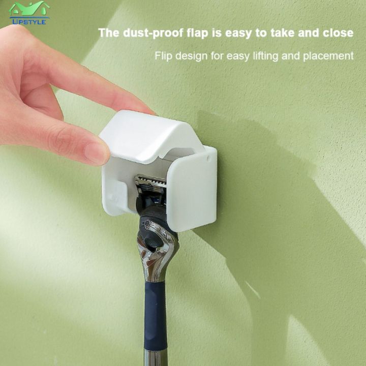 Upstyle Punch Free Ra zor Holder Storage Hook Wall Men Shaving Shaver ...