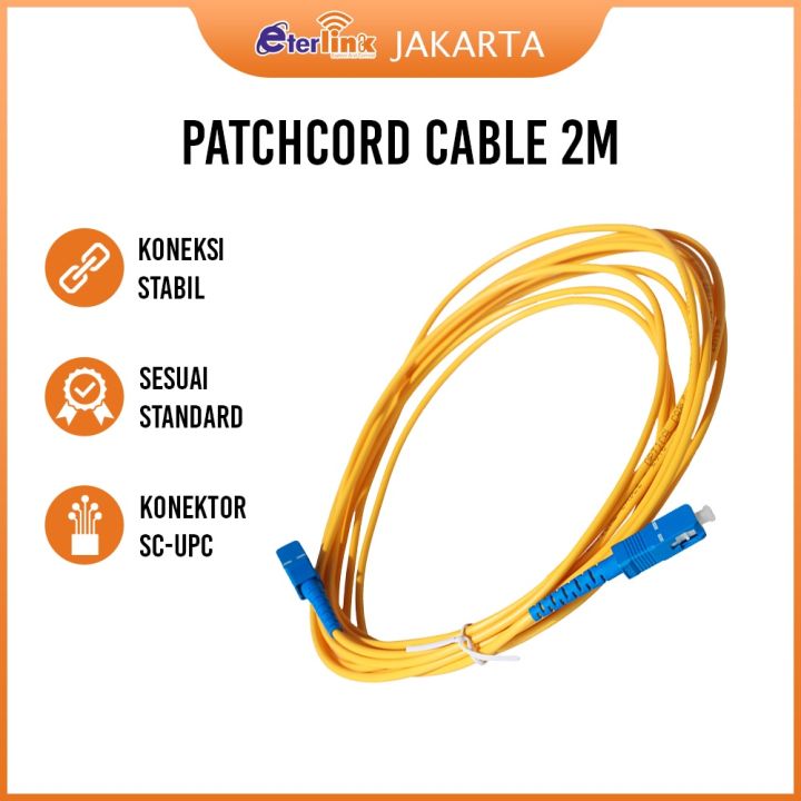[COD] Kabel Patch Cord SC UPC Kabel Fiber Optic Single Mode 2M -1PCS ...