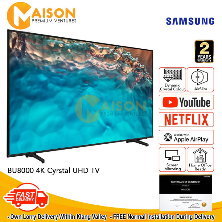 [Sales] Samsung 60" 4K UHD Smart TV UA60BU8000KXXM (Own Lorry Delivery ...