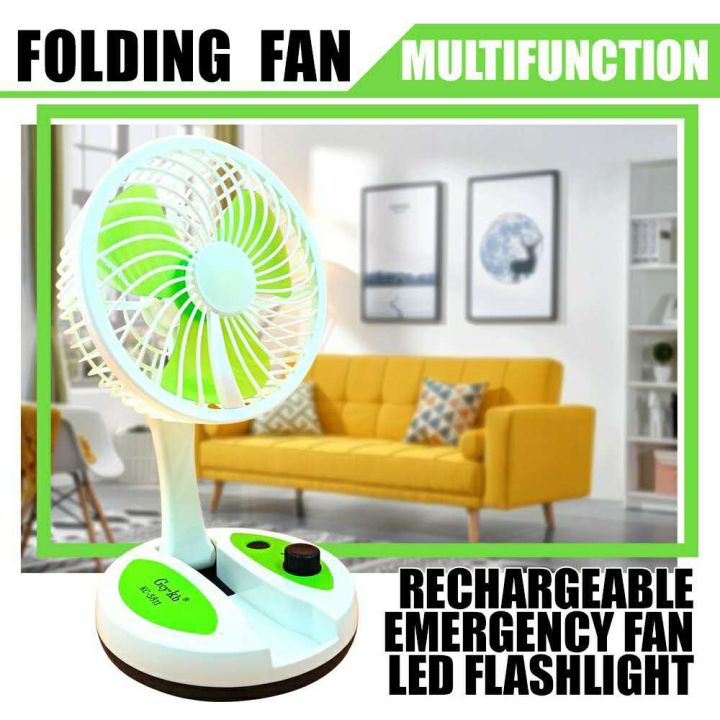 Rechargeable Portable Fan M2026 with Light 2 in 1 Personal Fan & Study ...