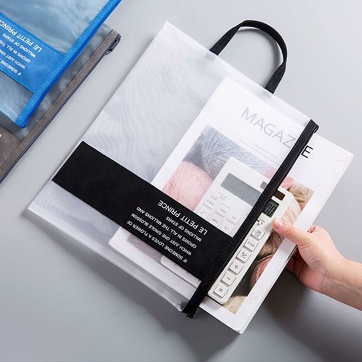 TEYSISO Durable School Document Bag Textbook Student Stationery Travel ...