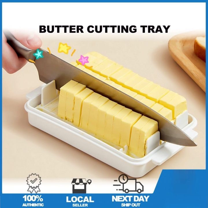 [SG] Butter Cutting Tray/ Butter Cutter Container with Lid/ Japanese ...