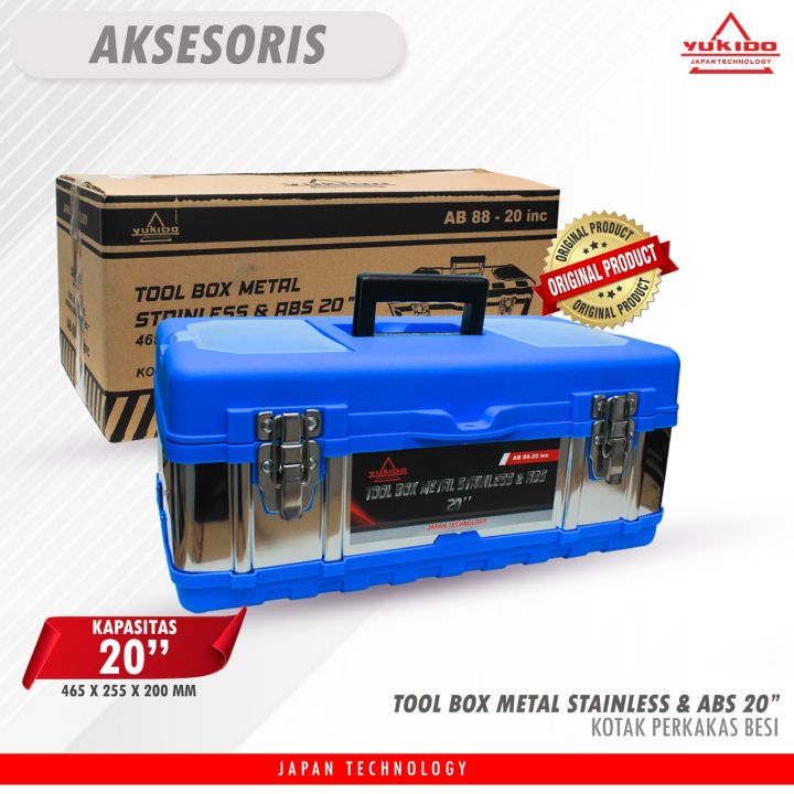 KUALITAS TERUJI ..!! TOOL BOX YUKIDO AB-88 BESAR Tool Box Besi 20 inch ...