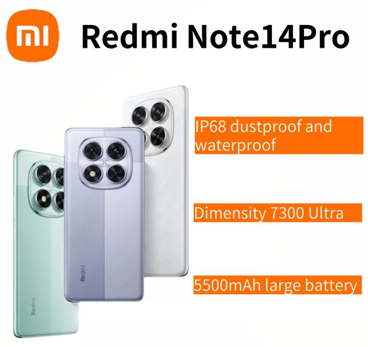 Xiaomi Note 14Pro anti drop, waterproof, long-lasting 5G smartphone ...
