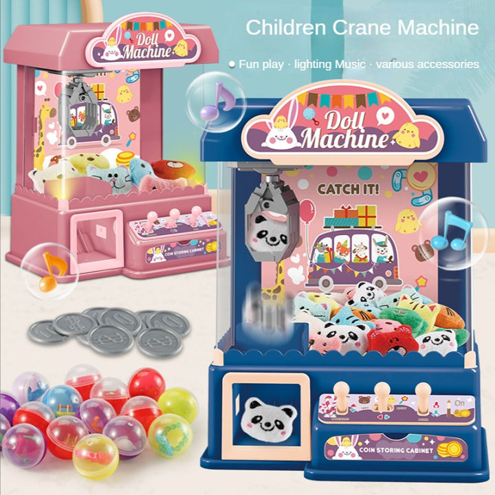 Mini Claw Arcade Crane Machine for Children Electric Coin Operated Play ...
