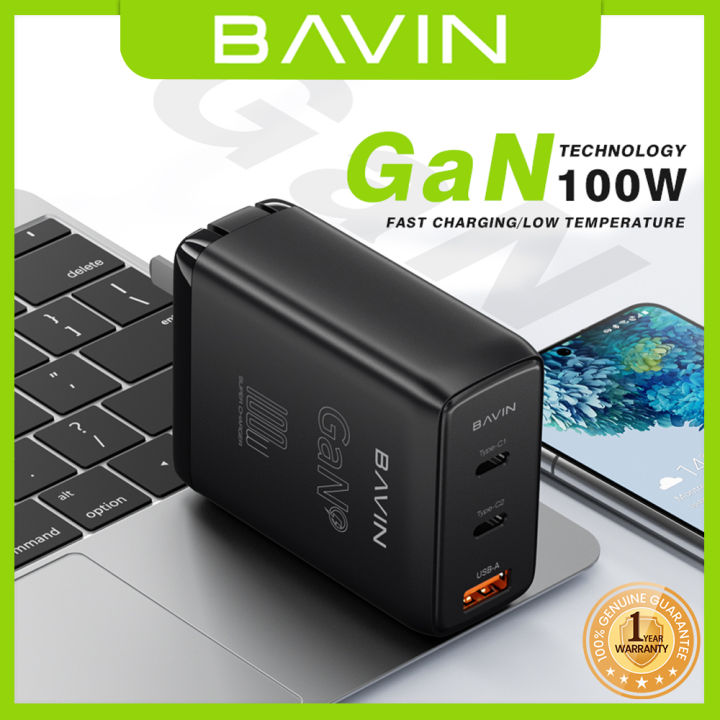 BAVIN PC917 Dual Type-C Super Fast Charging Universal Power GaN ...