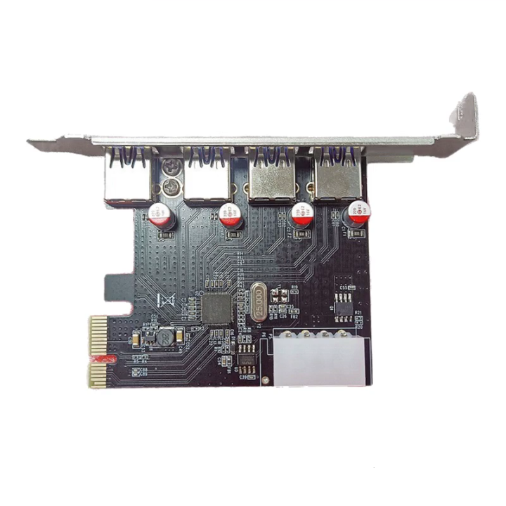 USB3.0 PCIE Expansion Adapter External PCIE Extender PCIE 4 Port USB3.0 ...