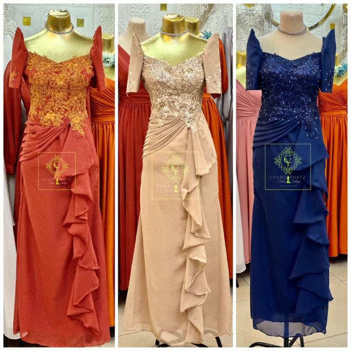 【The New】 Modern Filipiniana overlap swag Code: edline | Lazada PH