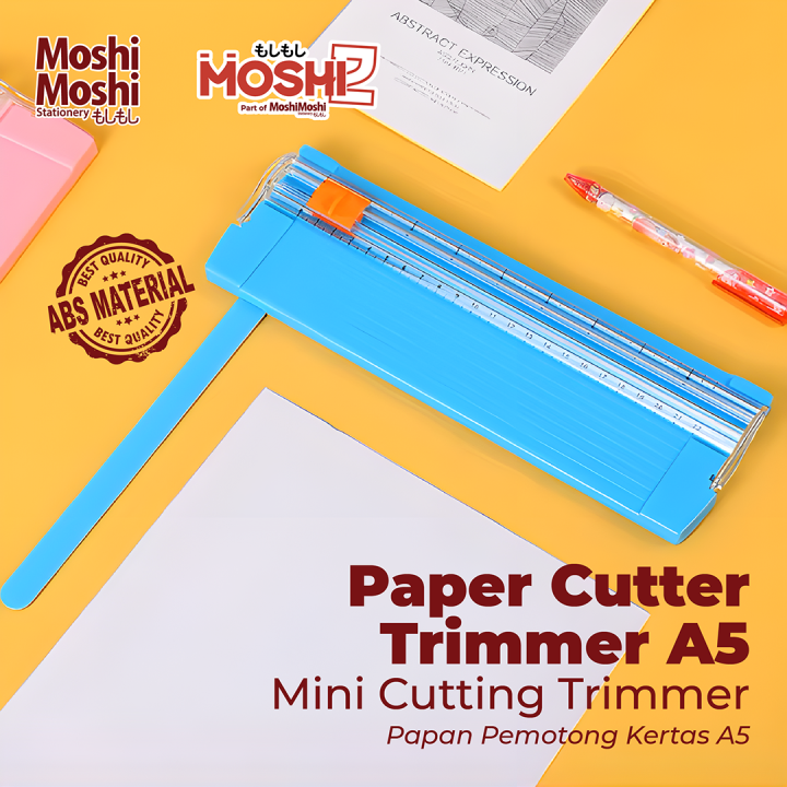 Mini Paper Cutter Trimmer A5 Portable Alat Pemotong Kertas Papan Potong ...