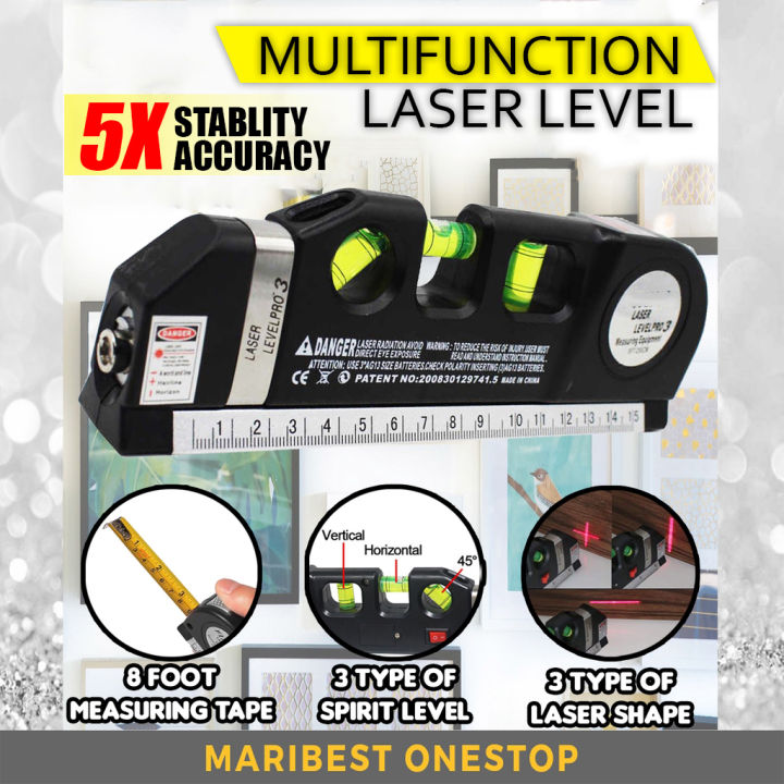 4 IN 1 FIXTA LEVEL PRO 3 LASER LEVEL Multifunctional Measurement Tools ...