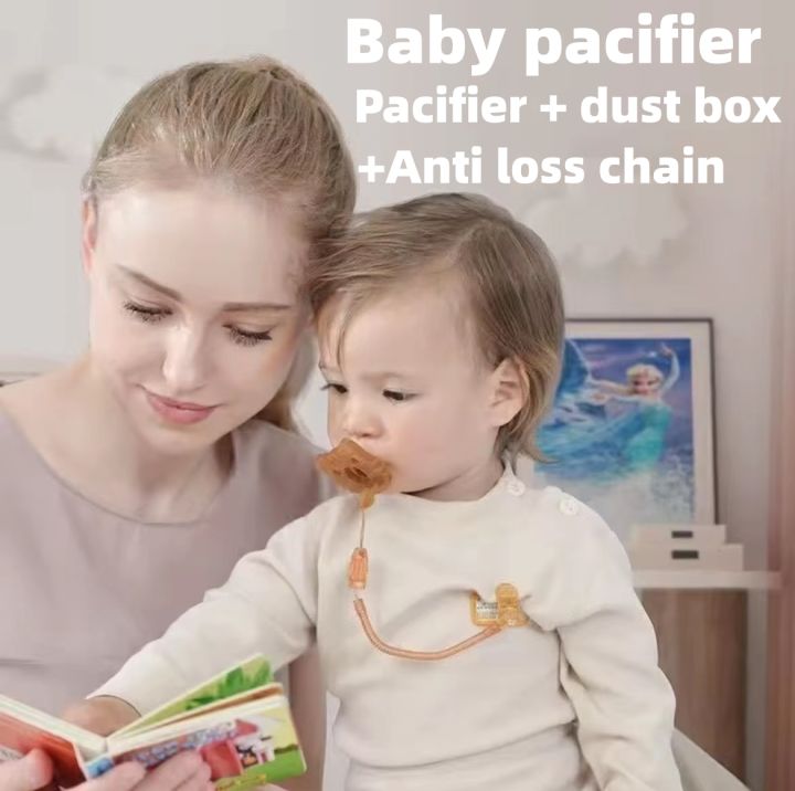 3-in-1 baby pacifier Food-grade silicone New baby silicone pacifier ...