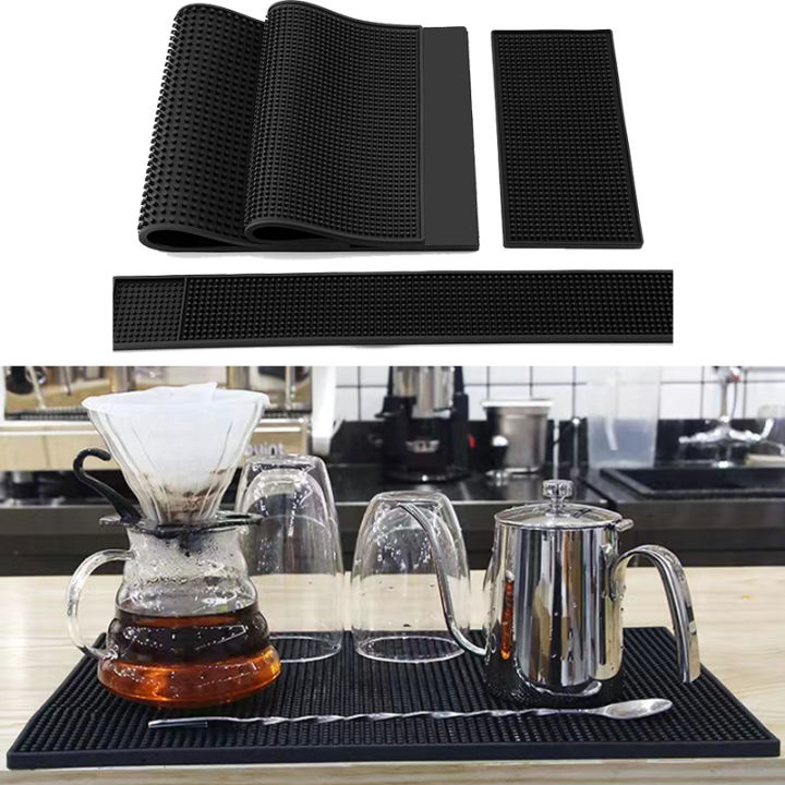 Rubber Bar Mats, Non-Slip and Anti-Spill Soft Rubber Mats, Coffee Bars ...