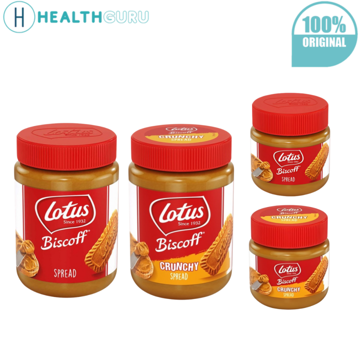 HealthGuru Lotus Biscoff Spread Original & Crunchy Peanut Butter Spread ...