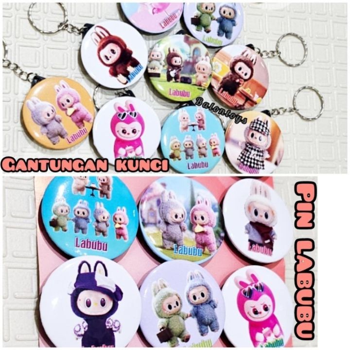 LABUBU PIN LABUBU BROS LABUBU GANTUNGAN KUNCI PIN HARGA SATUAN | Lazada ...