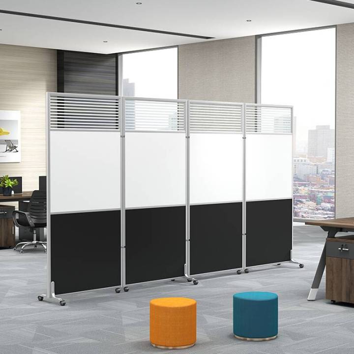 Simple office partition warehouse partition folding movable partition ...
