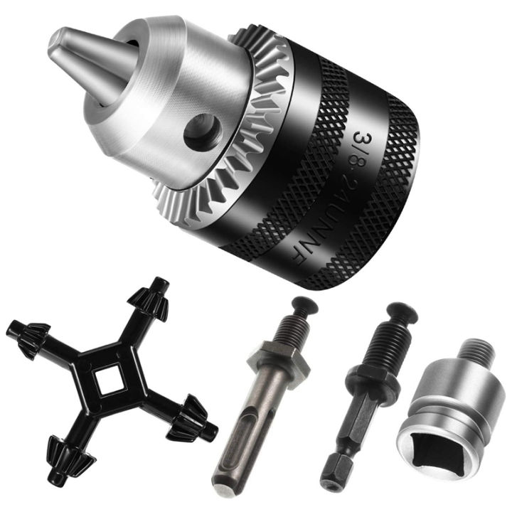 Drill Chucks Set 1.5-10mm Drill Chuck Adapter Tool Quick Change Adapter ...