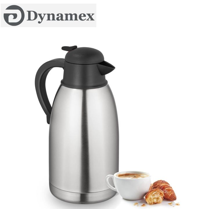 Dynamex Primera Vacuum Thermal Jug 2L Flask Stainless Steel Hot Water ...