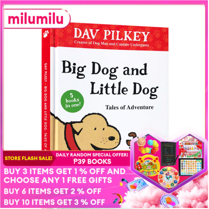milu Picture Book Big Dog and Little Dog51 Full Color Comic dog man Dav ...