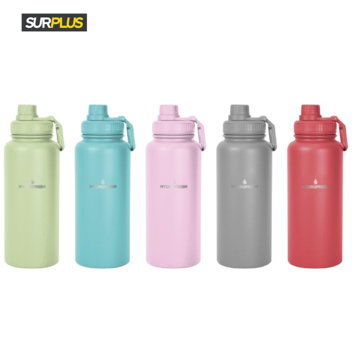 Surplus Hydrofresh Stainless Steel Tumbler with Sporty Handle 1L ...