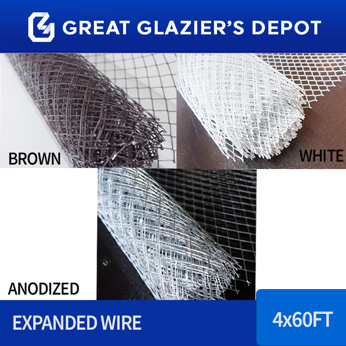 Aluminum Expanded Wire 4 FT x 60 FT Mill Finished or Brown or White ...