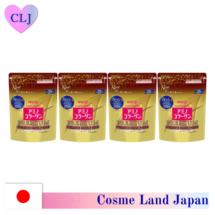 Meiji Amino Collagen Premium 28 days [196g × 4] 100% original made in japan | Lazada Singapore